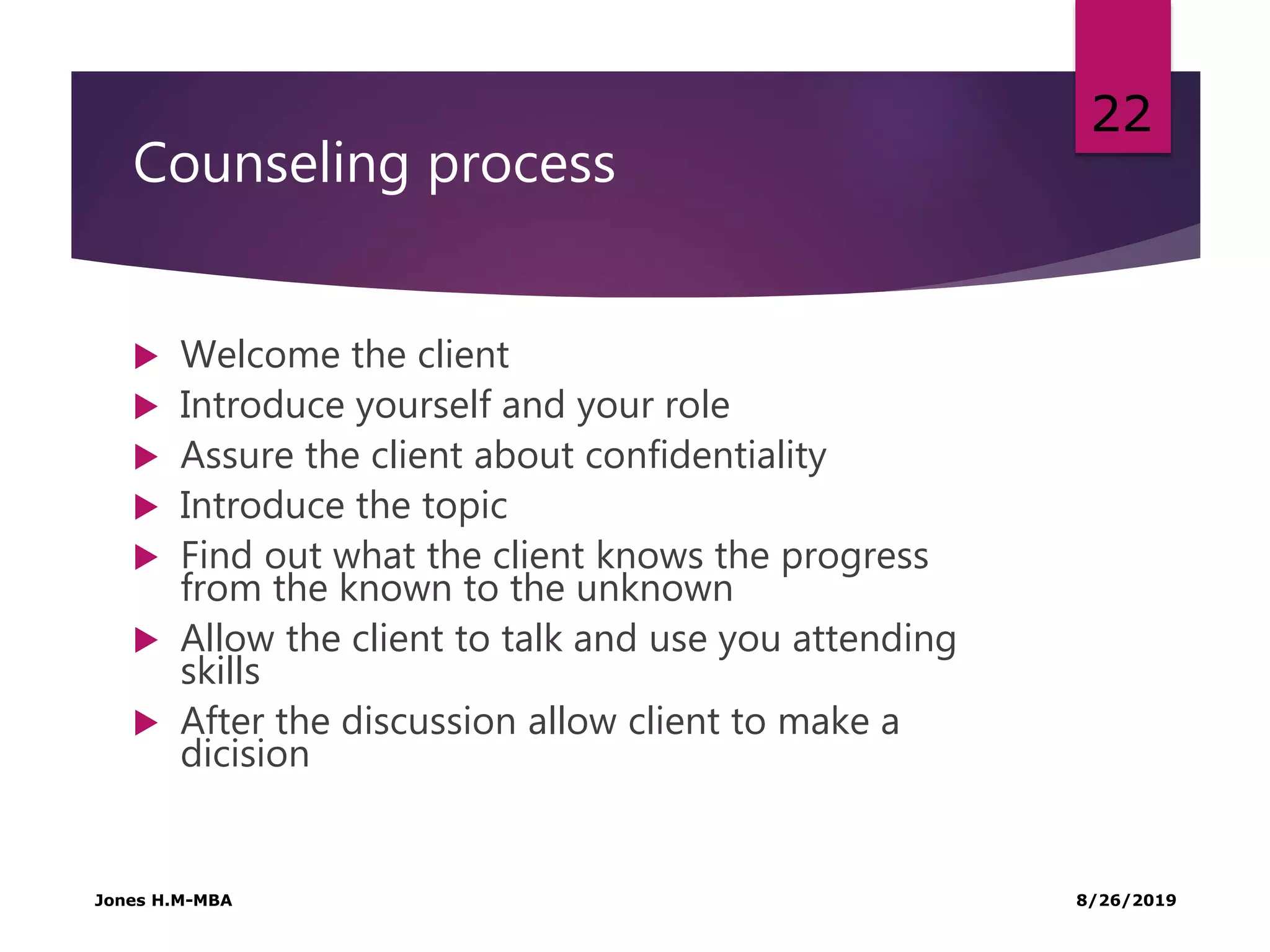 COUNSELLING | PPT