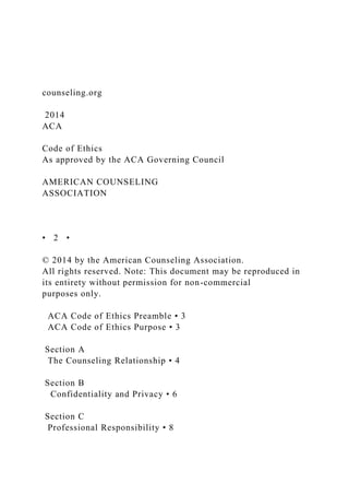 counseling.org 2014ACA Code of EthicsAs approved b.docx