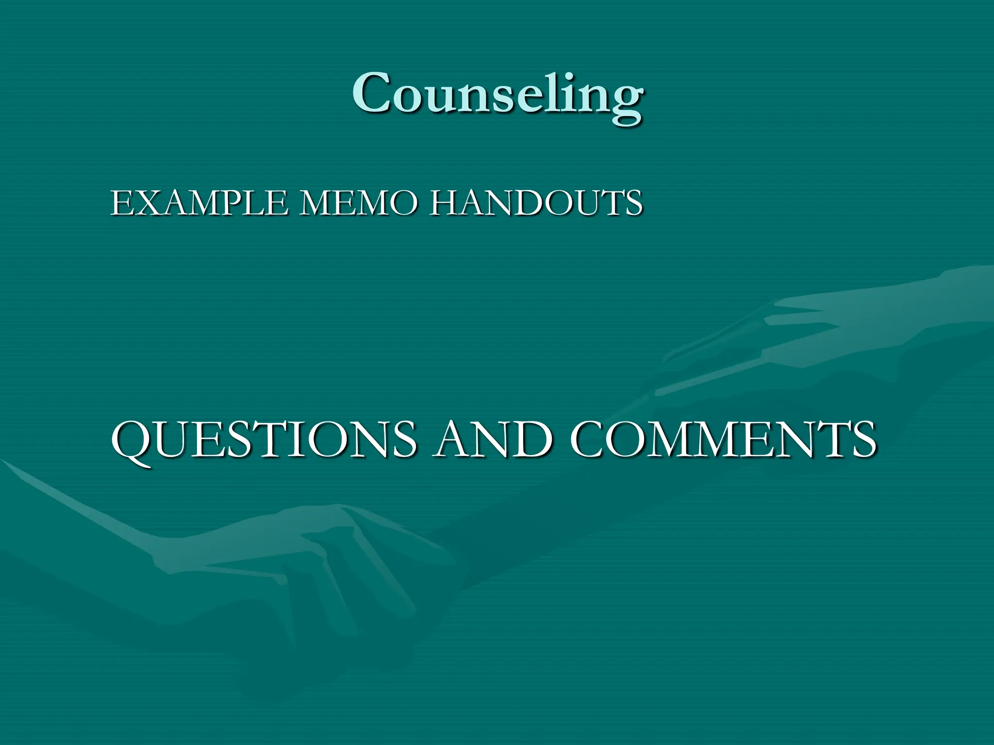 COUNSELING techniques & know hows to do it.ppt | Career Advice | Careers