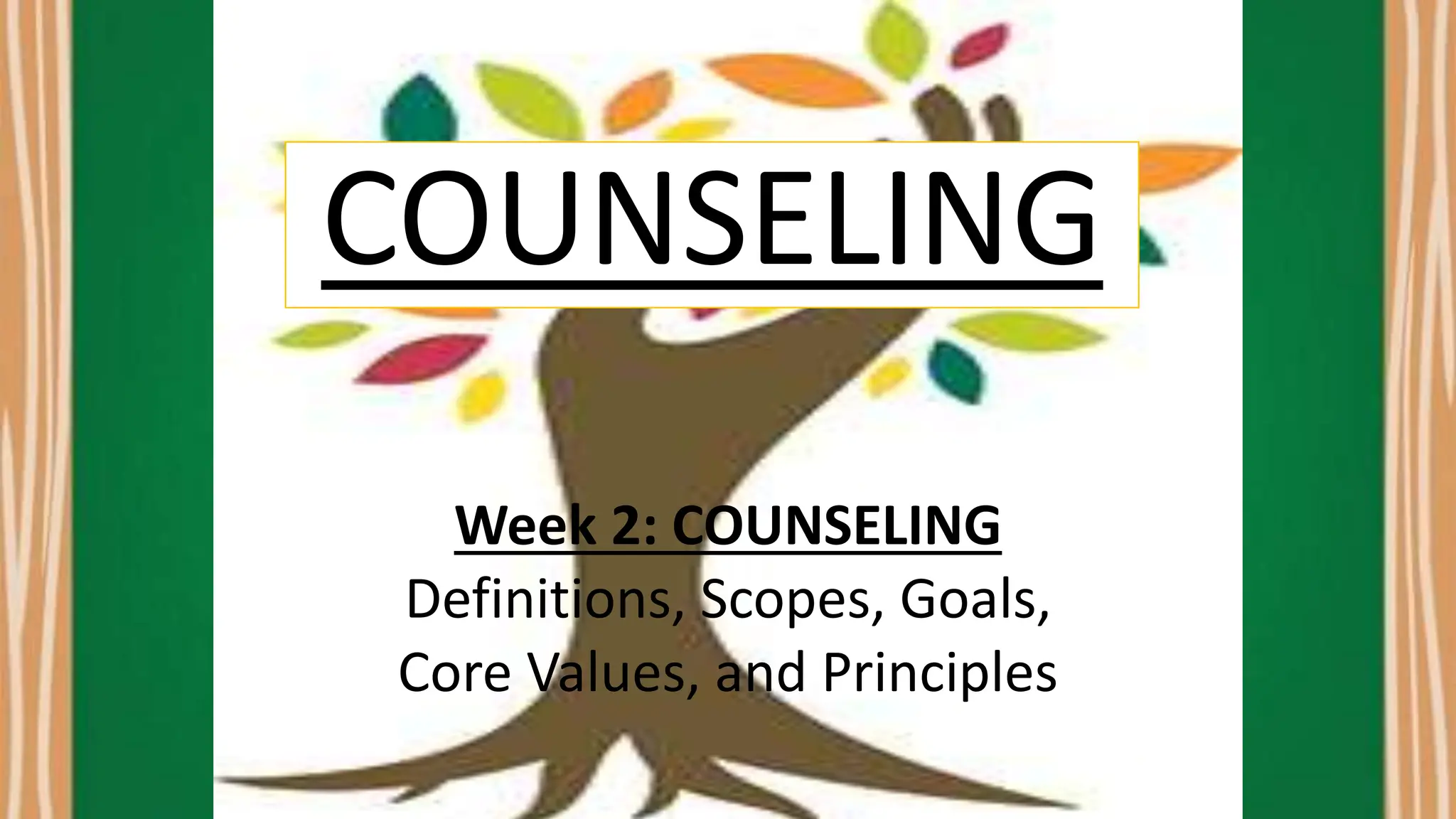 Counseling-HUMSS-ppt Goal,Scope, Function, Competencies.pptx | Mental Health | Diseases and ...