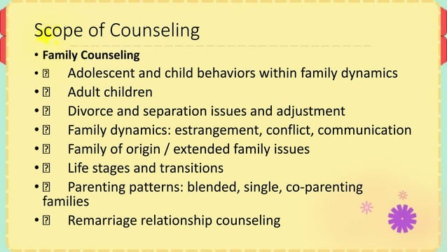 Counseling-HUMSS-ppt Goal,Scope, Function, Competencies.pptx | Mental ...