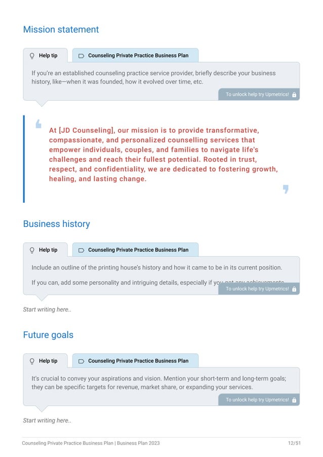 counseling-private-practice-business-plan.pdf.pdf | Business Accounting ...