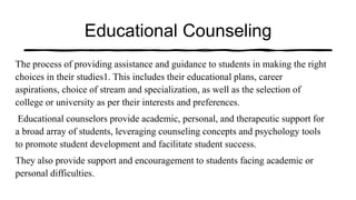 COUNSELING-SERVICES.pptx -Masters of Arts in Education | PPTX