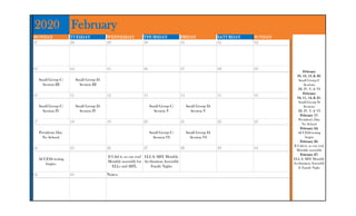 Counseling academic calendar 2019 2020 school year | PDF | National ...