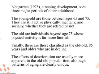 PRESENTATION ON COUNSELING AGED POPULATION | PDF