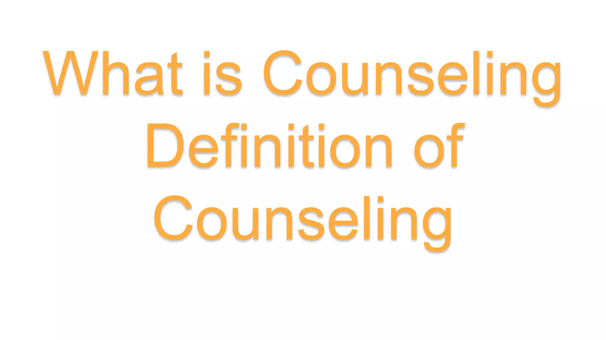 Counseling skills for distress definition, types of counseling and more ...