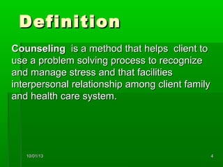 Counseling general | PPT