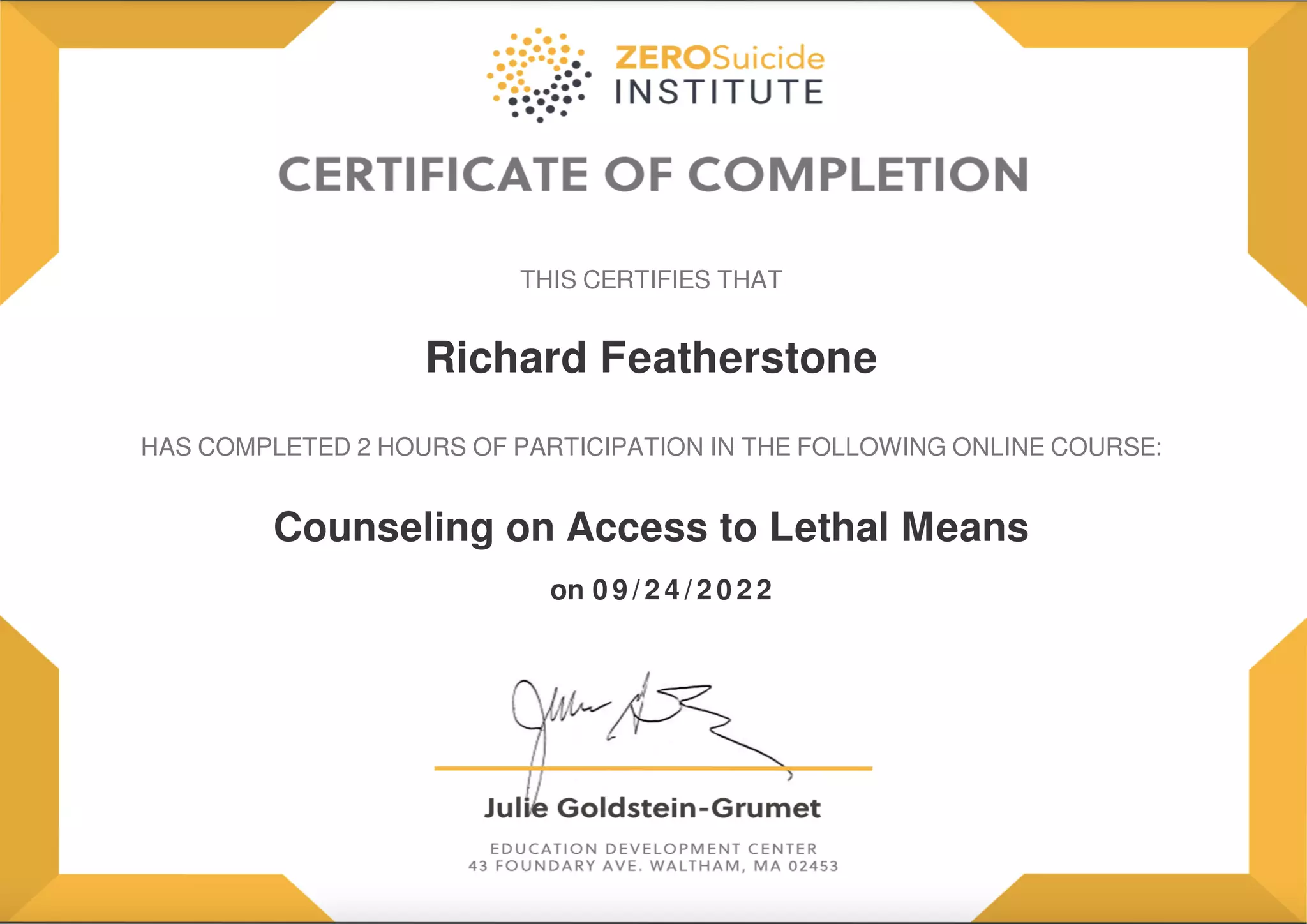 Counseling on Access to Lethal Means | PDF