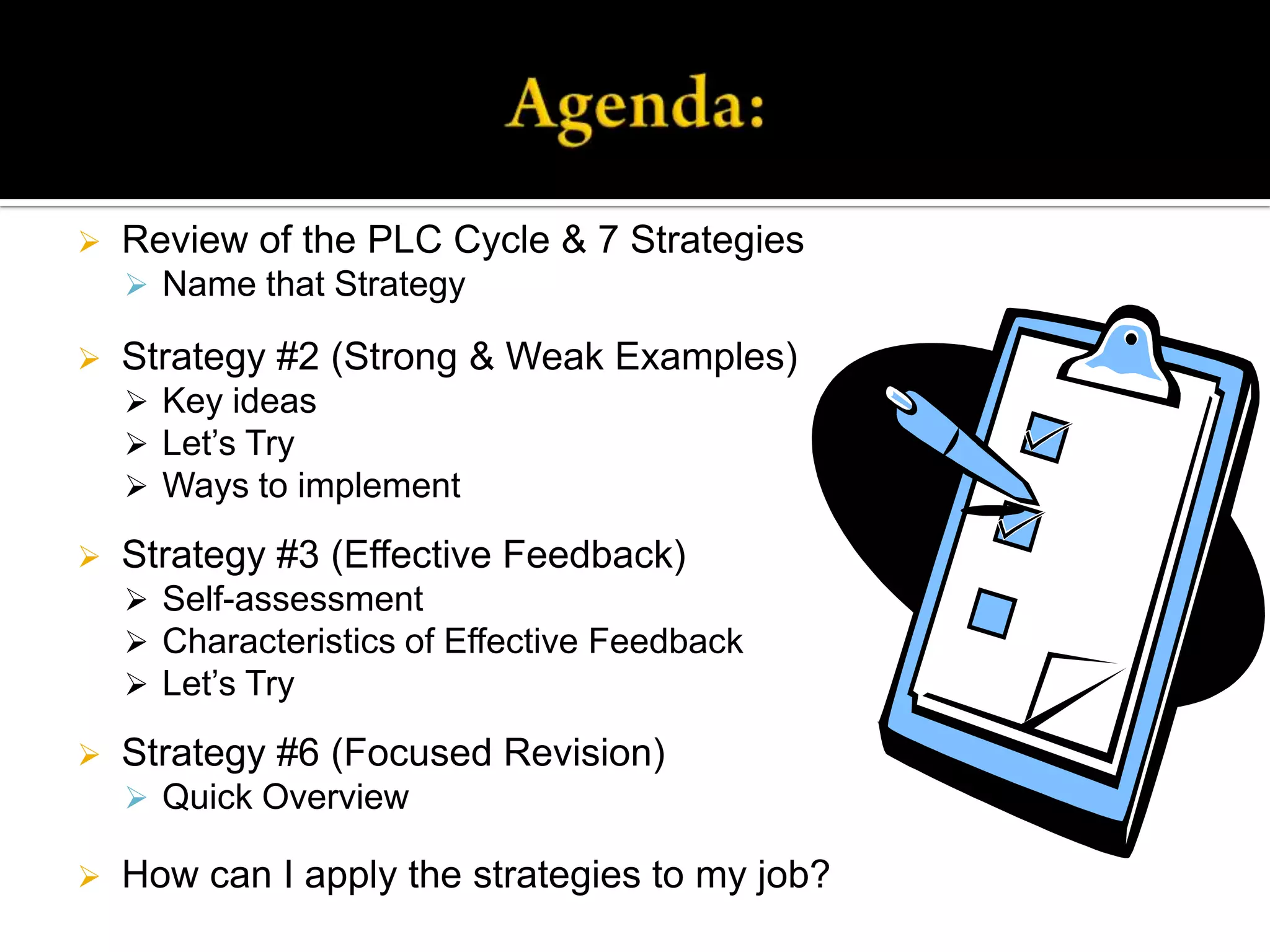 (Wolf) The Rest of the 7 Student-Centered Strategies of Assessment for ...