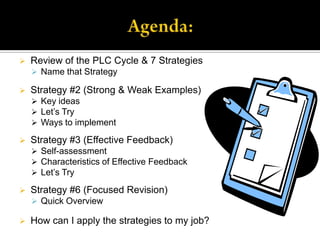 (Wolf) The Rest of the 7 Student-Centered Strategies of Assessment for ...