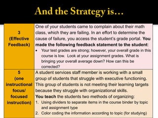 (Wolf) The Rest of the 7 Student-Centered Strategies of Assessment for ...