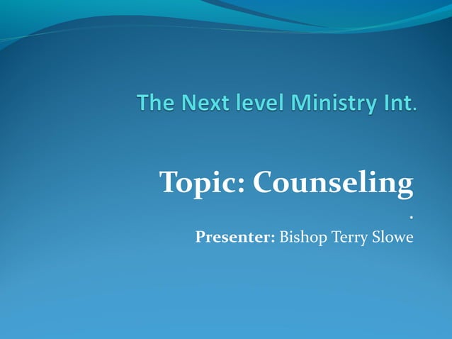 Counseling presentation1 | PPT