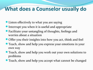 Counseling presentation1 | PPT