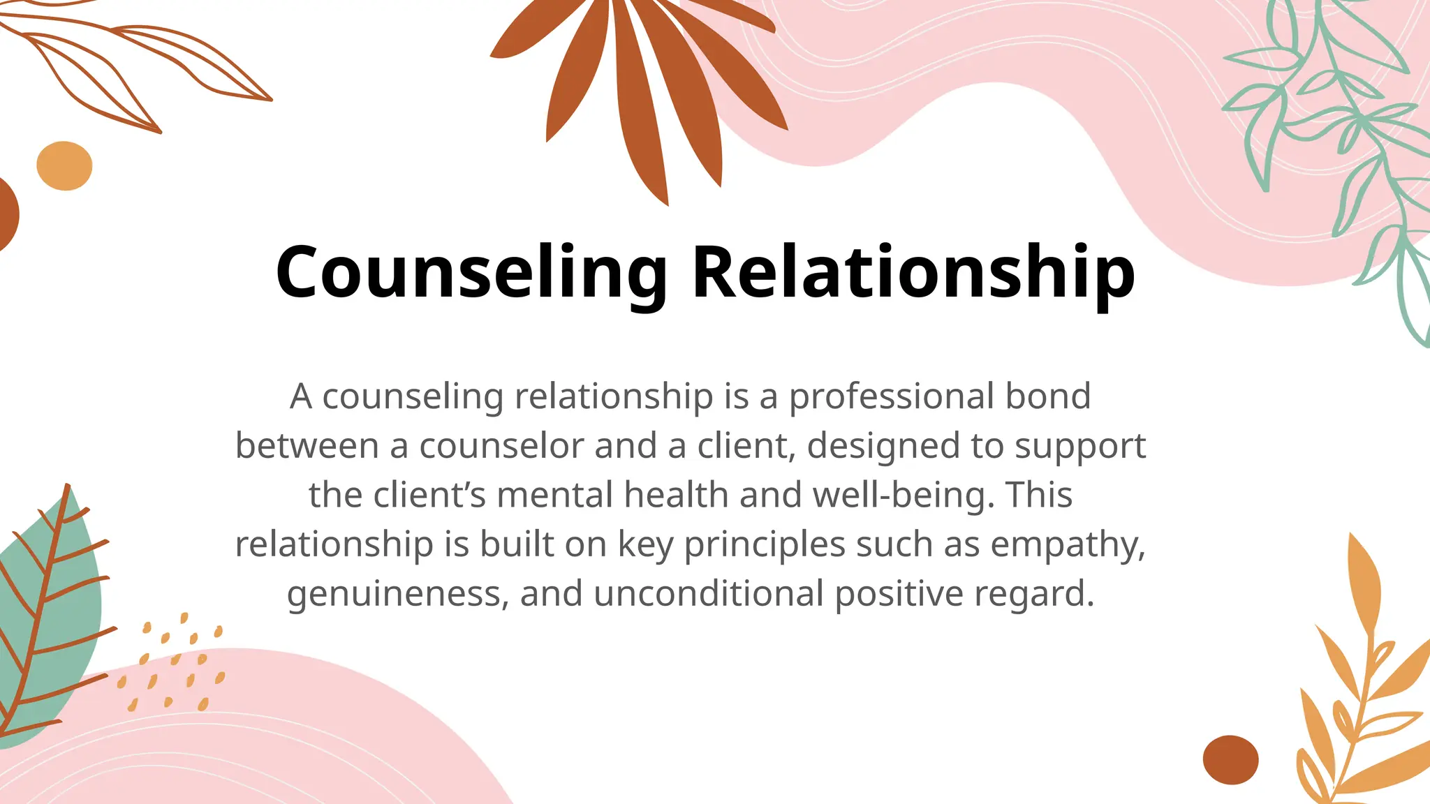 Counseling Relationships.pptx this document | PPT