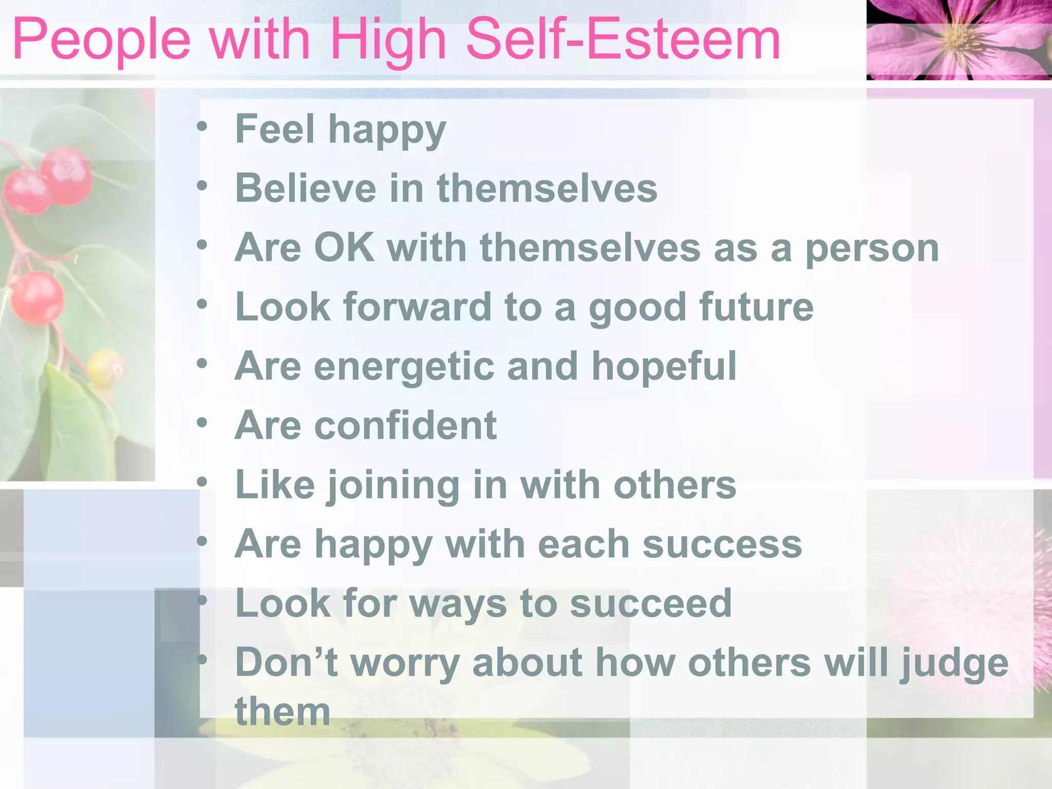 Self-Esteem | PPT