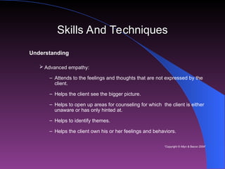 counseling skills and techniques-notes.ppt