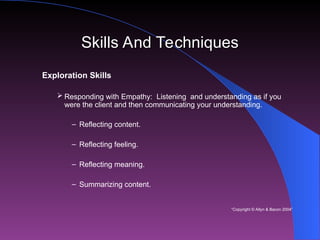 counseling skills and techniques-notes.ppt