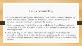 Counseling the patient with chronic illness & Crisis.pptx