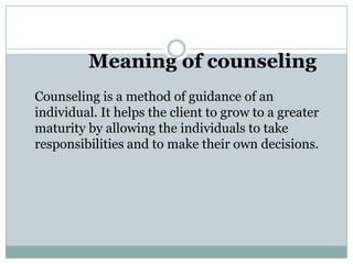 Counselling | PPTX