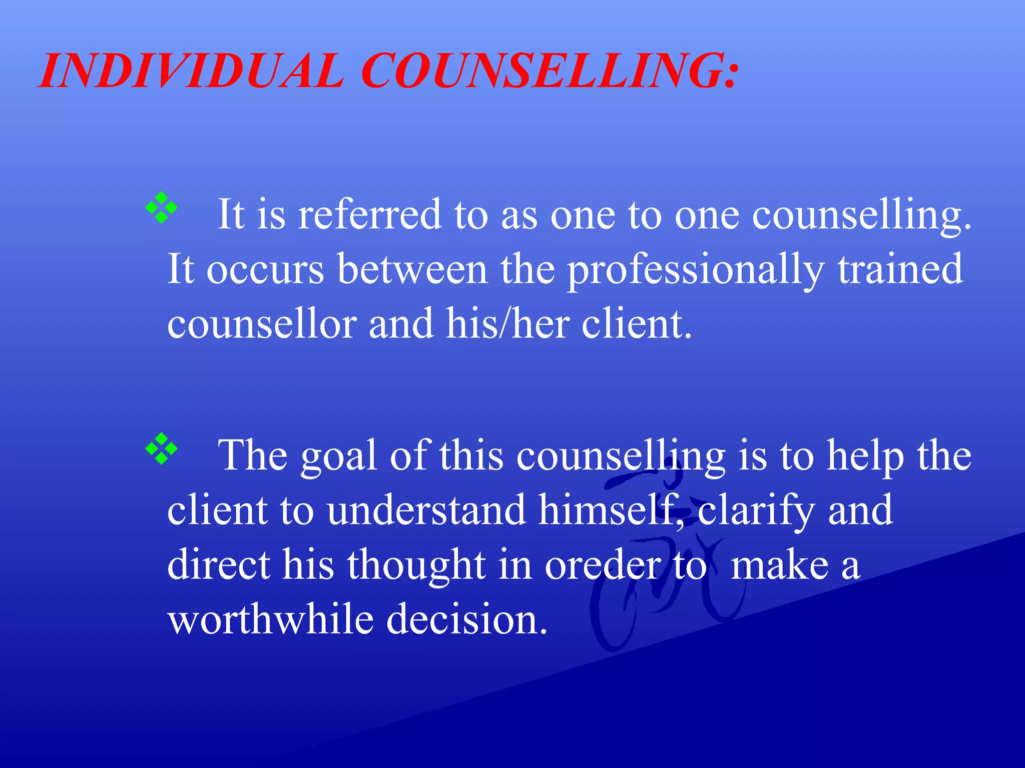 Counselling | PPT