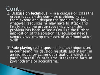 Counselling techniques, qualities and charachteristics of good ...
