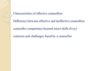 Counselling | PPTX