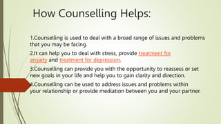 Counselling and its types according to behavior psychology | PPT