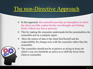 What is counselling, it's principal and techniques | PPTX