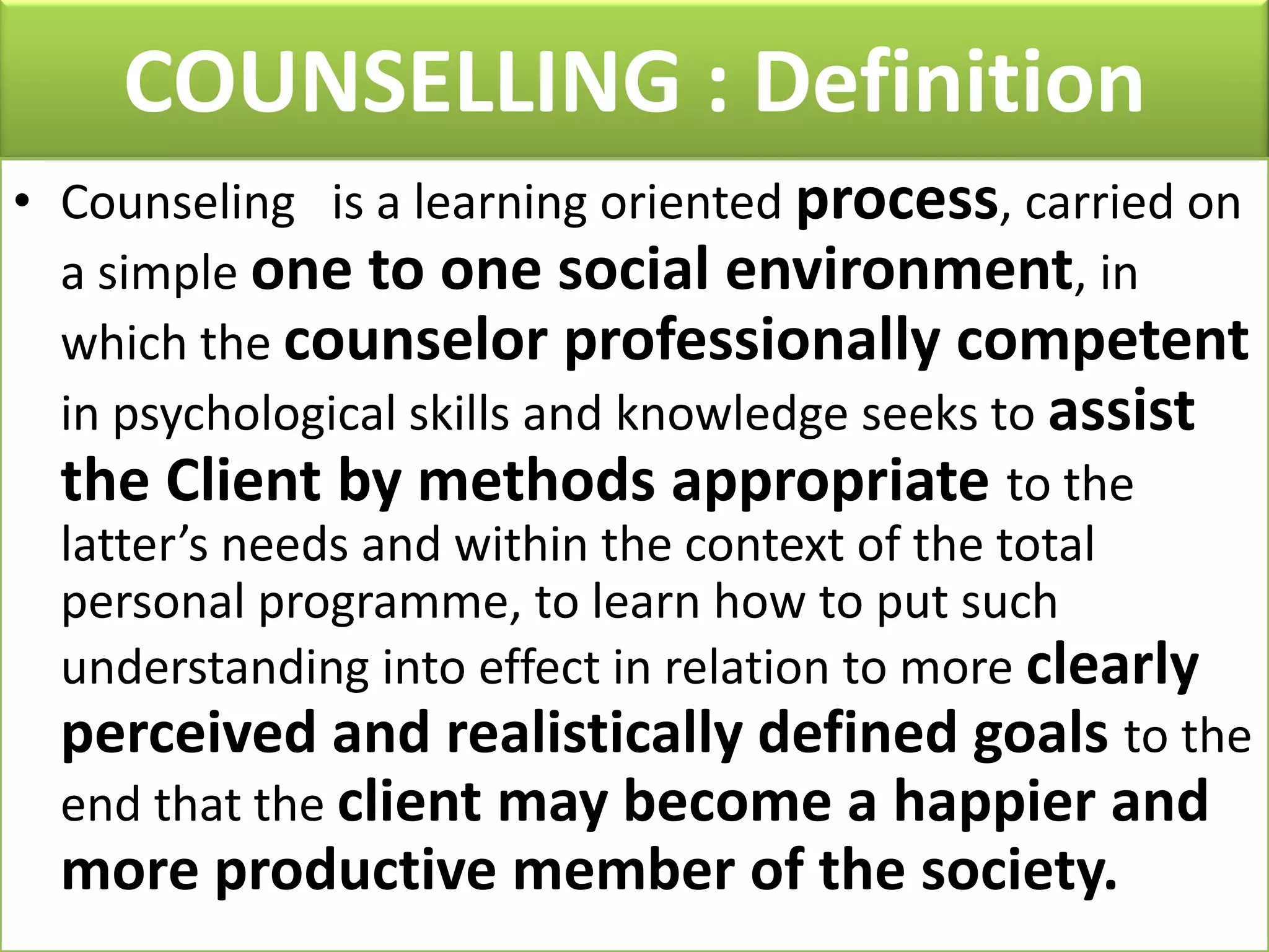 Counselling | PPTX