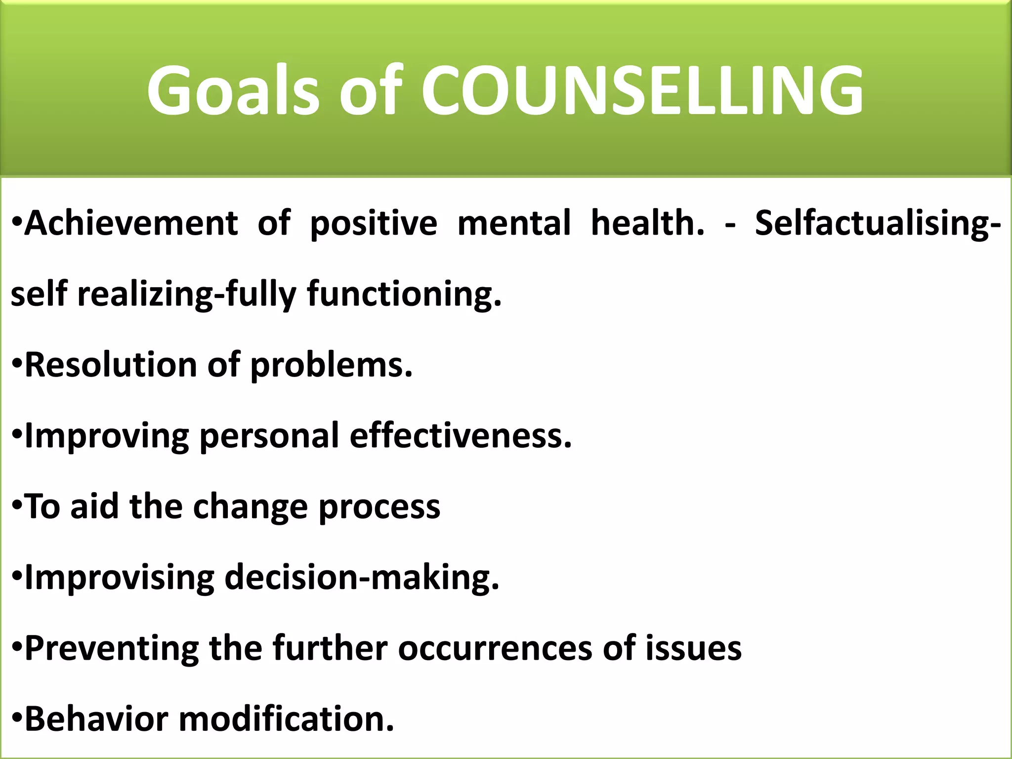Counselling | PPTX