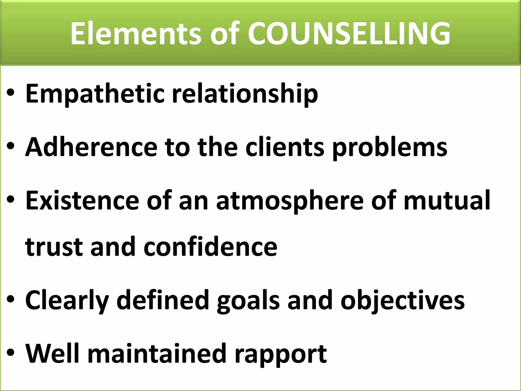 Counselling | PPTX