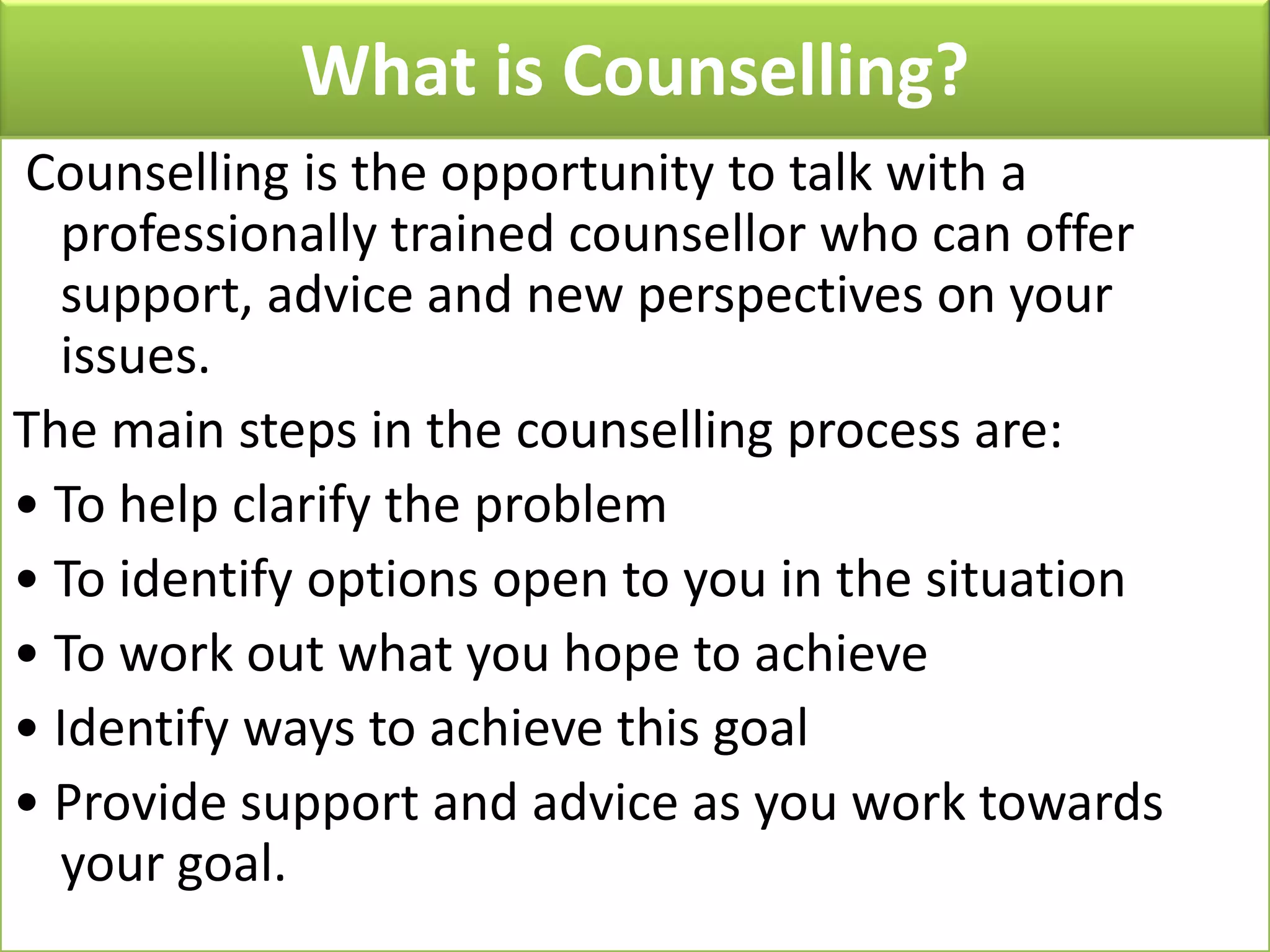 Counselling | PPTX