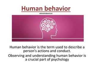Counselling/ human behavior / | PPTX