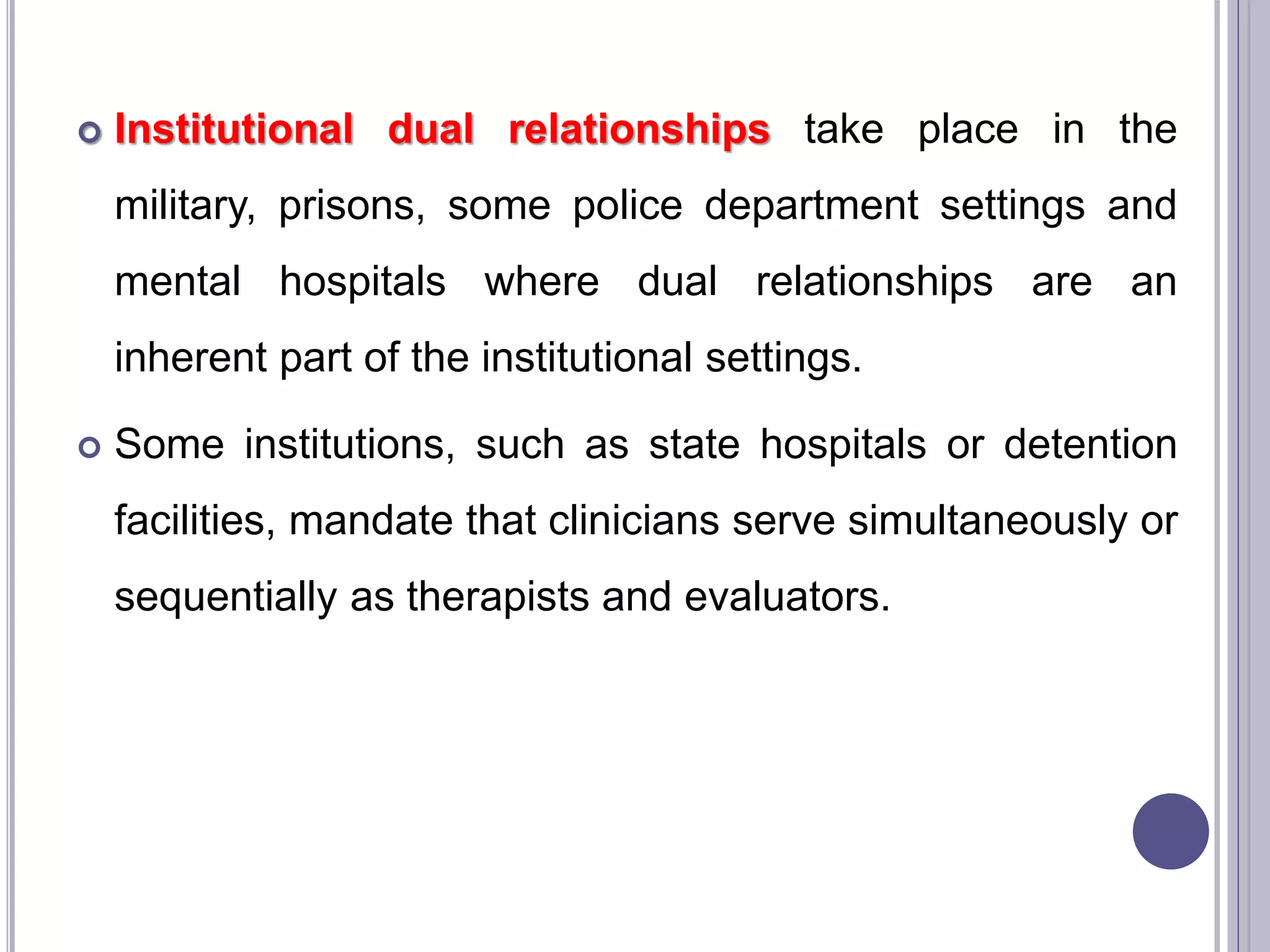 Dual and multiple relationships in counselling | PPTX