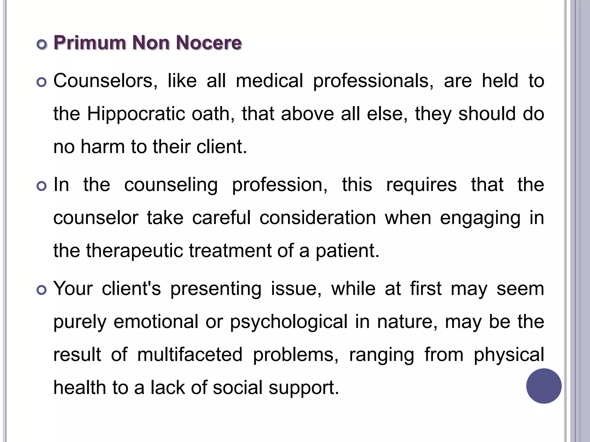 Dual and multiple relationships in counselling | PPTX