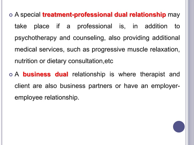 Dual and multiple relationships in counselling | PPTX | Dating | Family ...