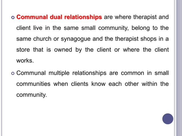 Dual and multiple relationships in counselling | PPTX | Dating | Family ...