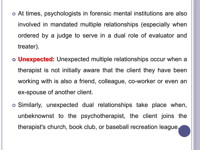 Dual and multiple relationships in counselling | PPTX | Dating | Family ...