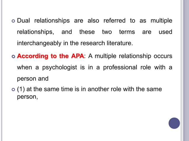 Dual and multiple relationships in counselling | PPTX | Dating | Family ...
