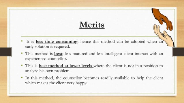Counselling- counselling approach: dirctive, non directive, eclectic ...