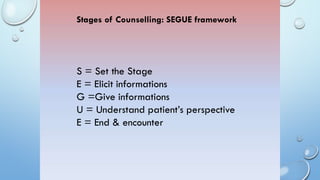 Counselling of a patient | PPT