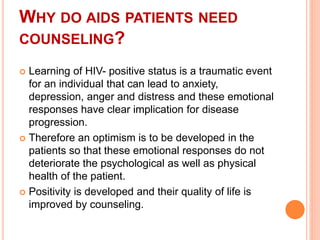 COUNSELLING FOR AIDS PATIENTS.pptx