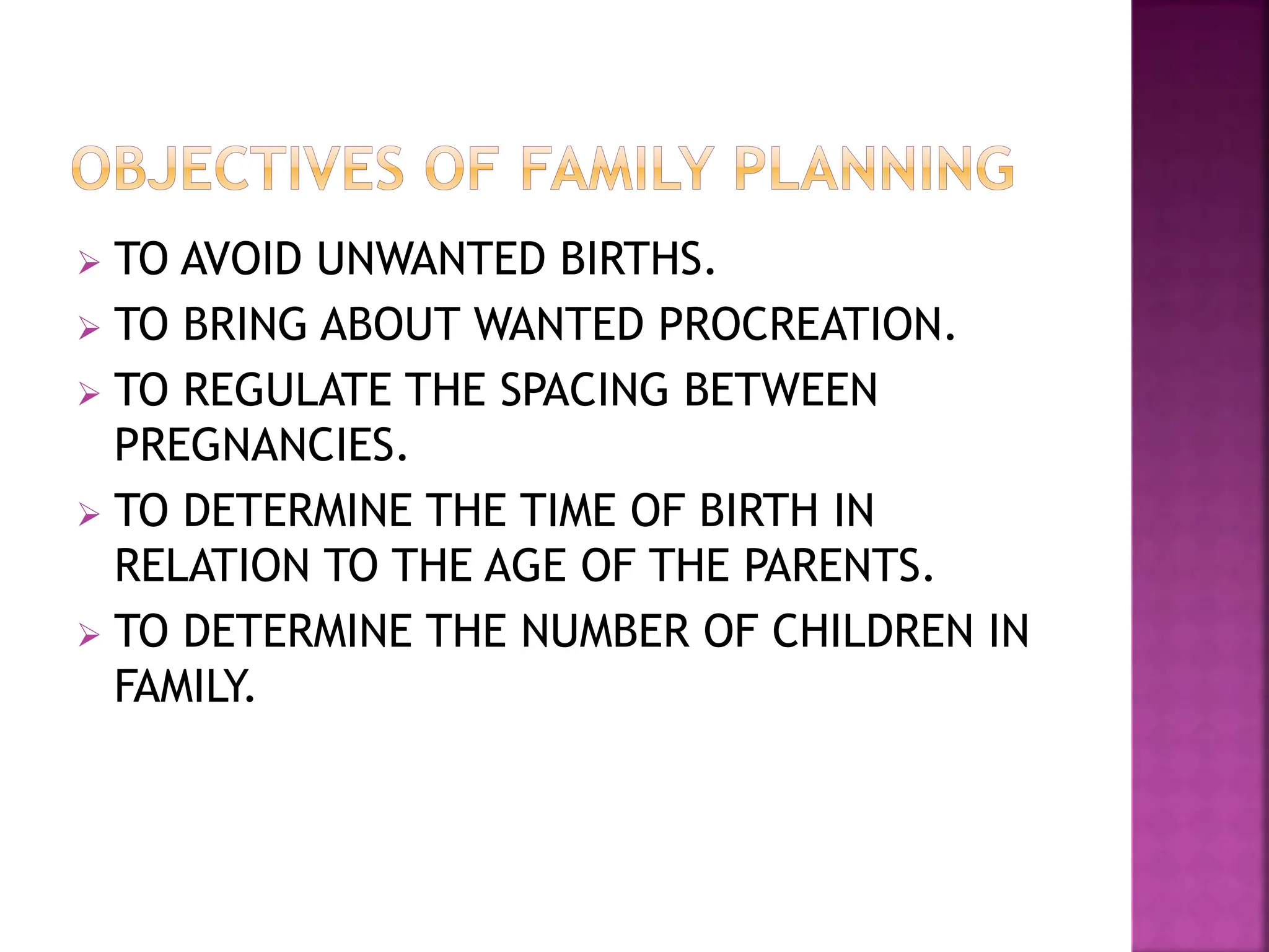 COUNSELLING FOR FAMILY.ppt family planning methods of contraception | PPT