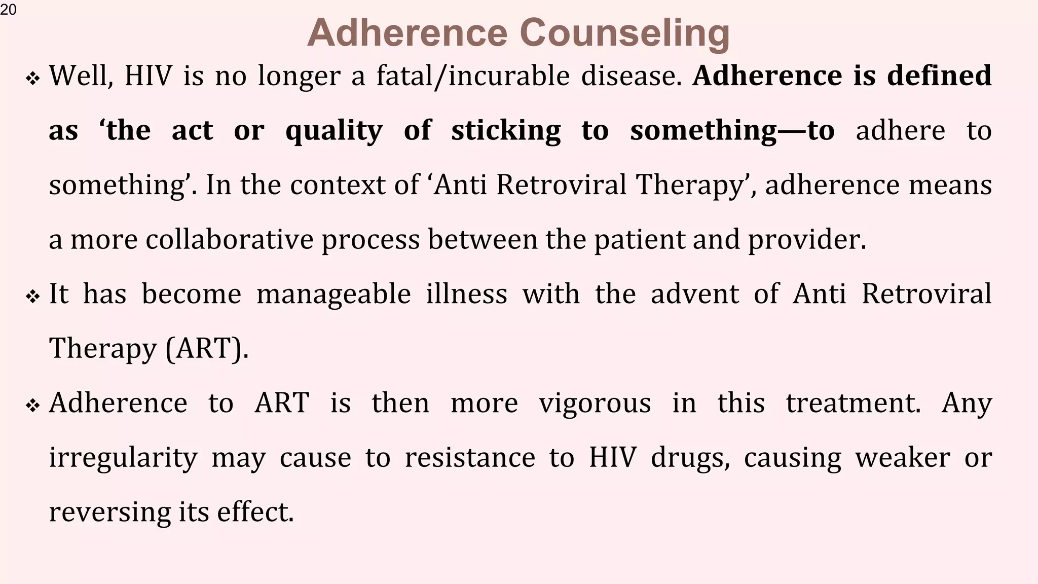 Counselling for HIV/AIDS | PPTX