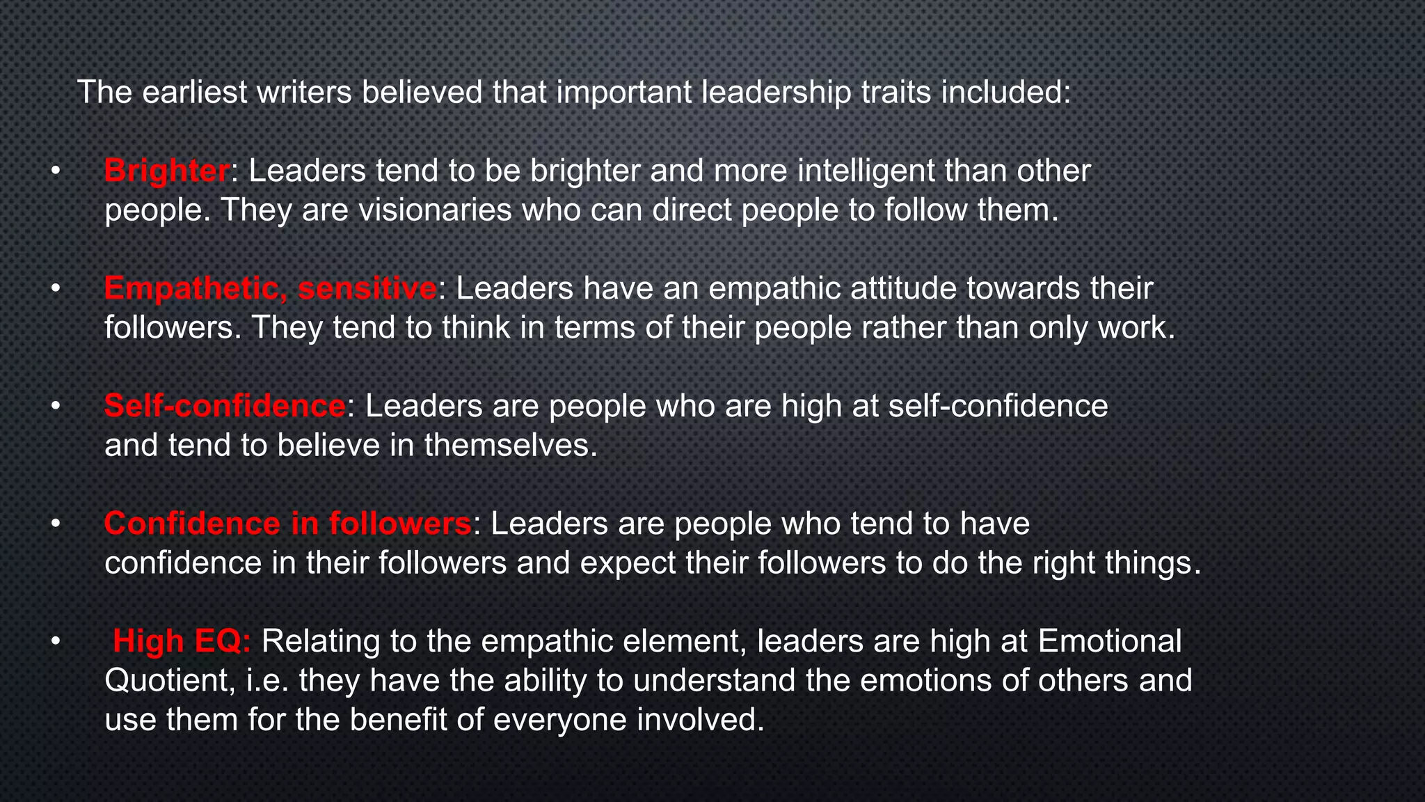 LEADERSHIP BEHAVIOUR DEFINATION AND THEORIES | PPT