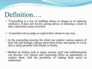 Counselling Introduction - R.D.Sivakumar | PPTX
