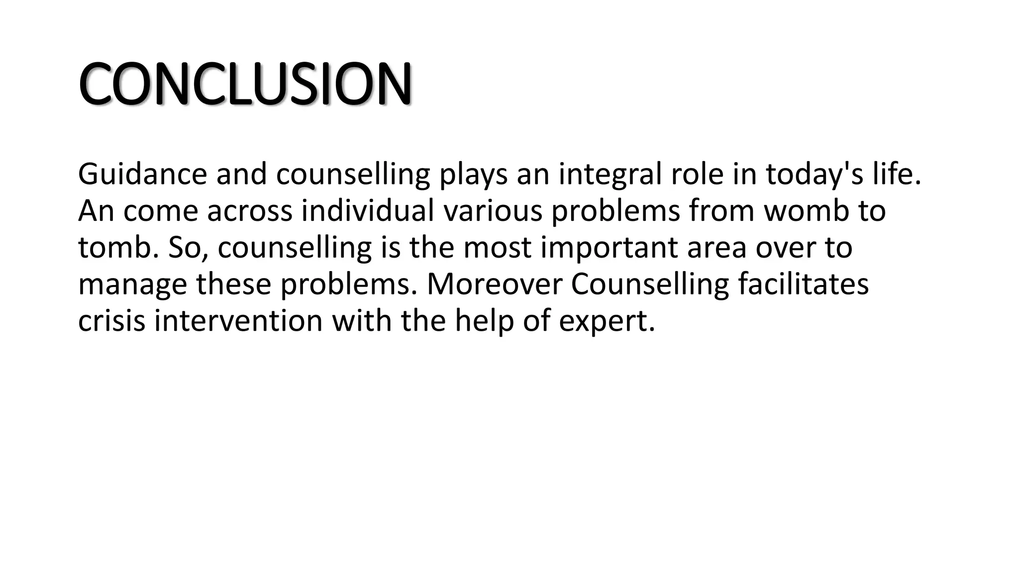 guidance and counselling in nursing education | PPTX