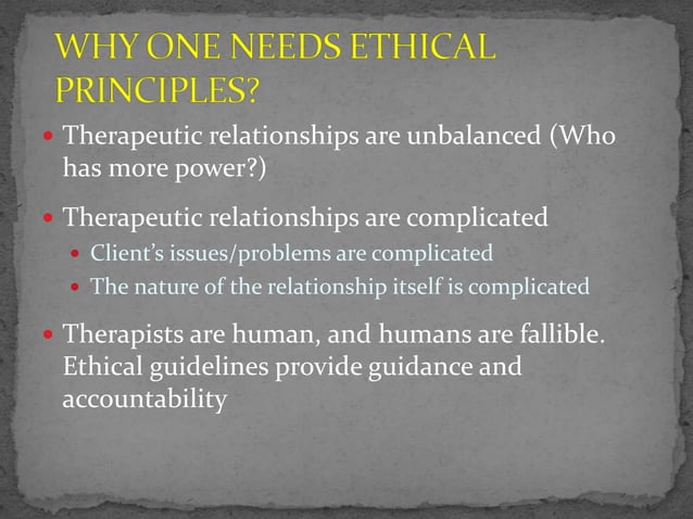 Ethics in counselling | PPTX
