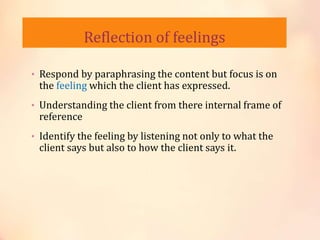 Counselling skills | PPTX