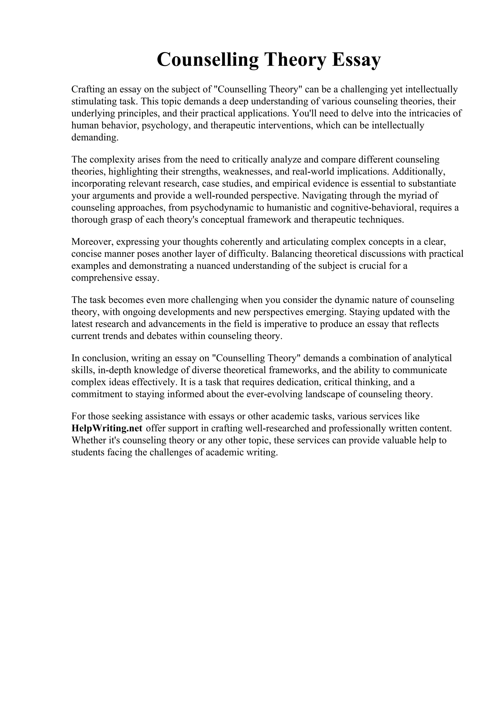 Counselling Theory Essay.pdf